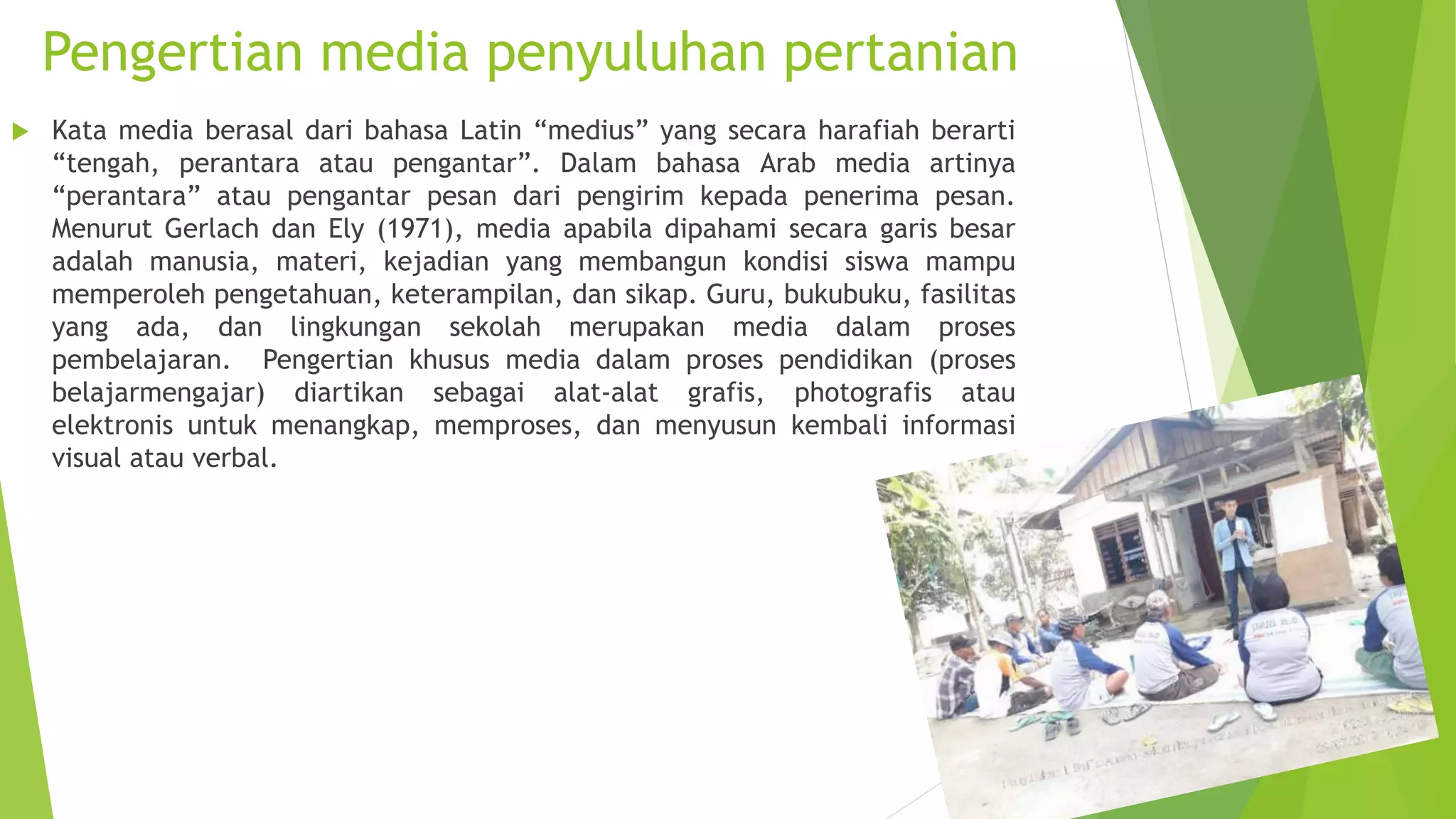 Jenis jenis media Penyuluhan Pertanian | PPTX