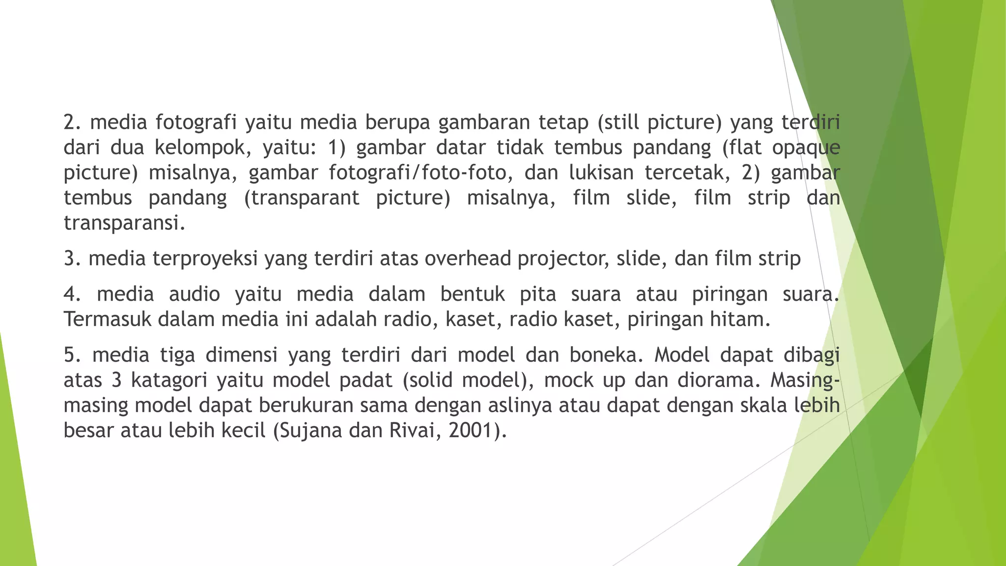 Jenis jenis media Penyuluhan Pertanian | PPTX