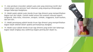 Jenis jenis media Penyuluhan Pertanian | PPTX