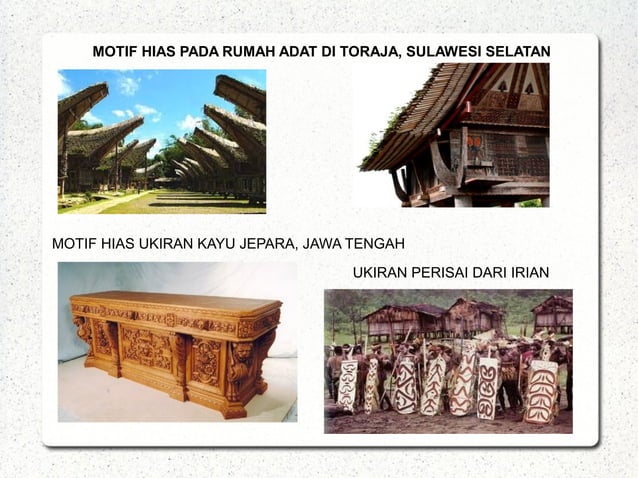 Jenis motif hias pada karya seni rupa nusantara | ODP