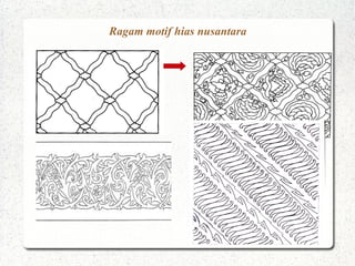 Jenis motif hias pada karya seni rupa nusantara | ODP