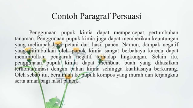Jenis - jenis paragraf berdasarkan isinya | PPT