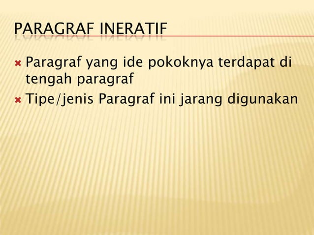 Jenis paragraf berdasar letak ide pokok | PPT