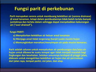 Jenis parit on construction | PPTX