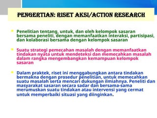 Jenis - jenis Penelitian berdasarakan metodologi pertemuan 5 | PPTX