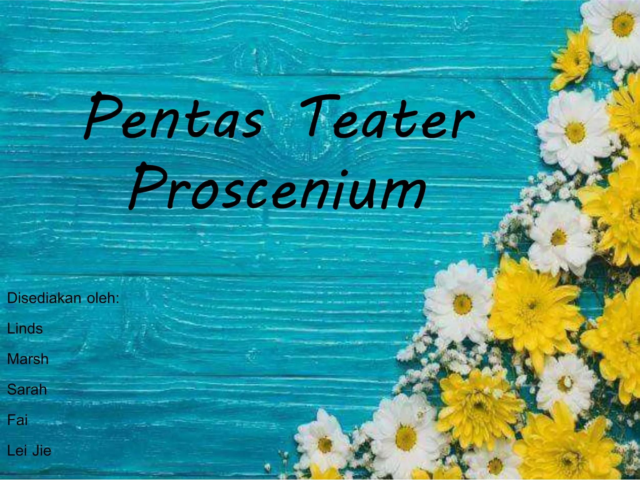 Jenis pentas teater - Pentas Teater Proscenium (BMMB3083 Drama dalam ...
