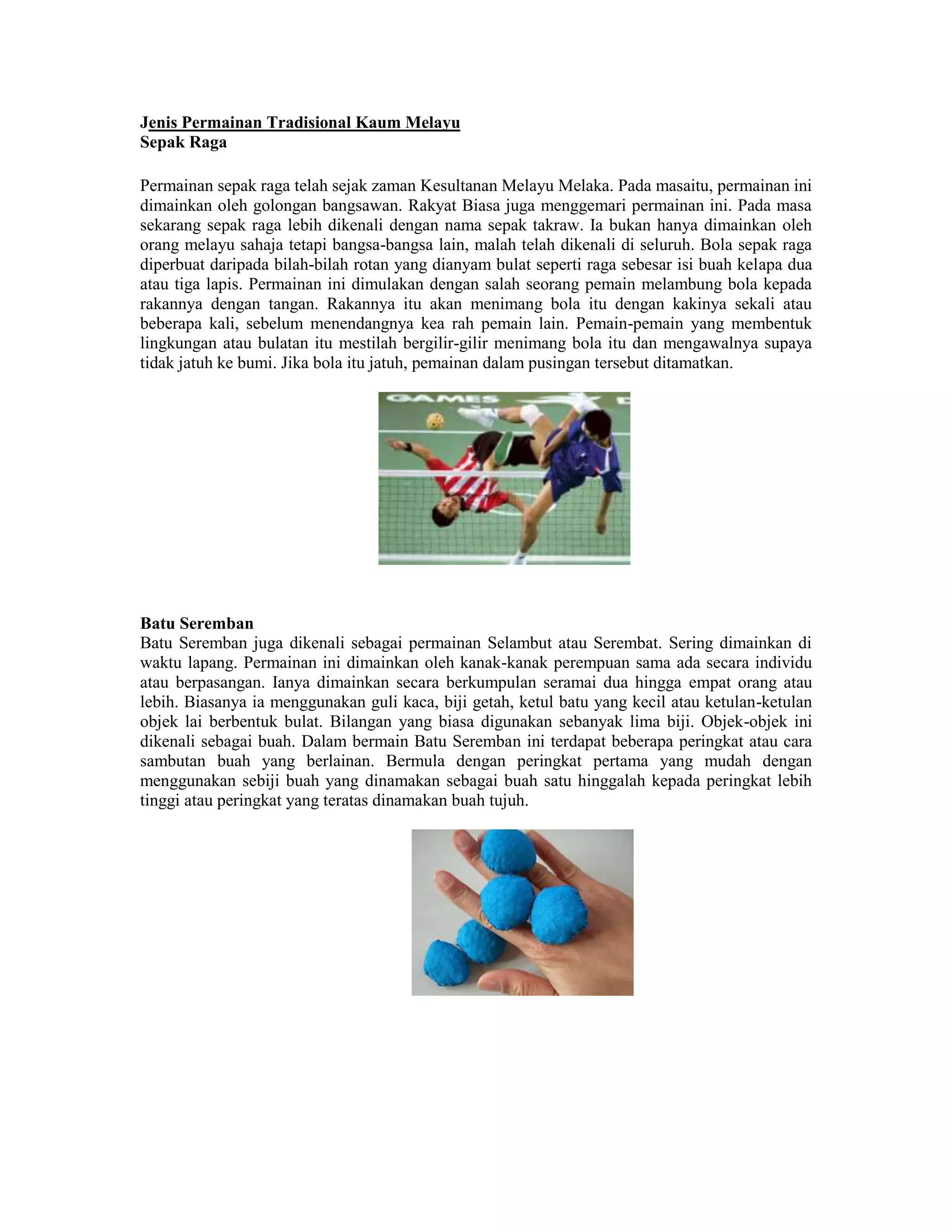PERMAINAN TRADISIONAL | DOCX