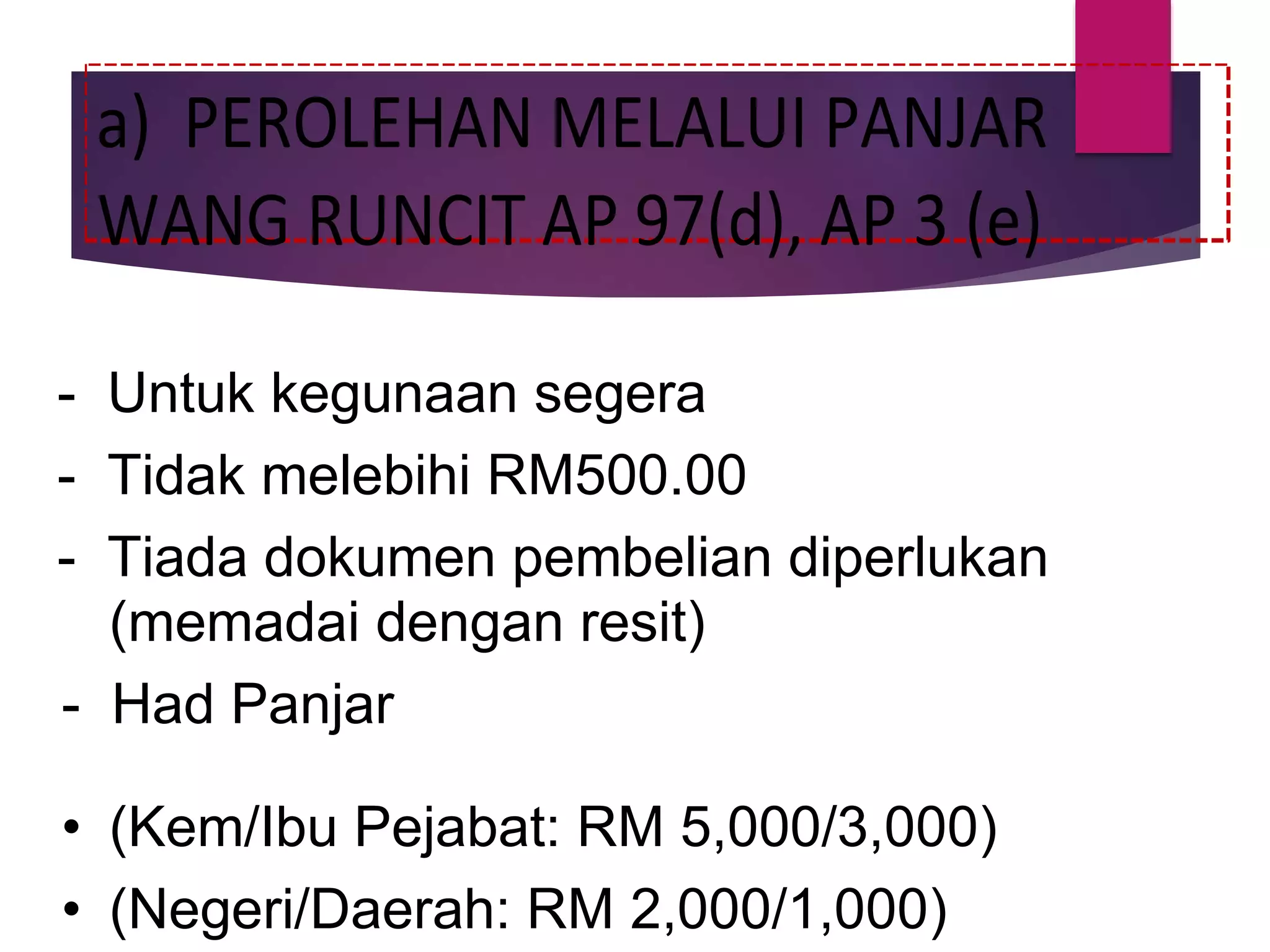 JENIS PEROLEHAN DAN TATACARA.ppt