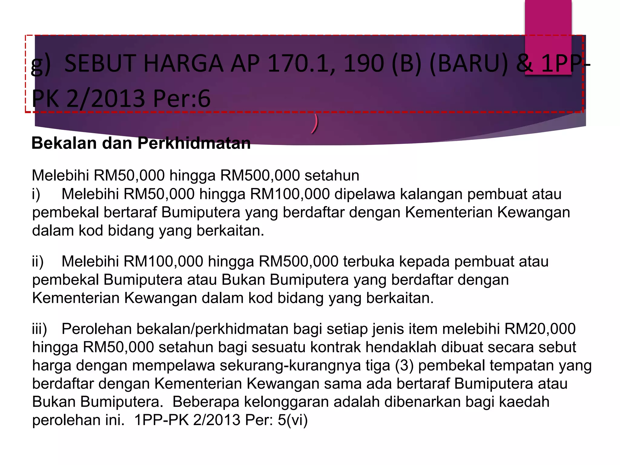 JENIS PEROLEHAN DAN TATACARA.ppt