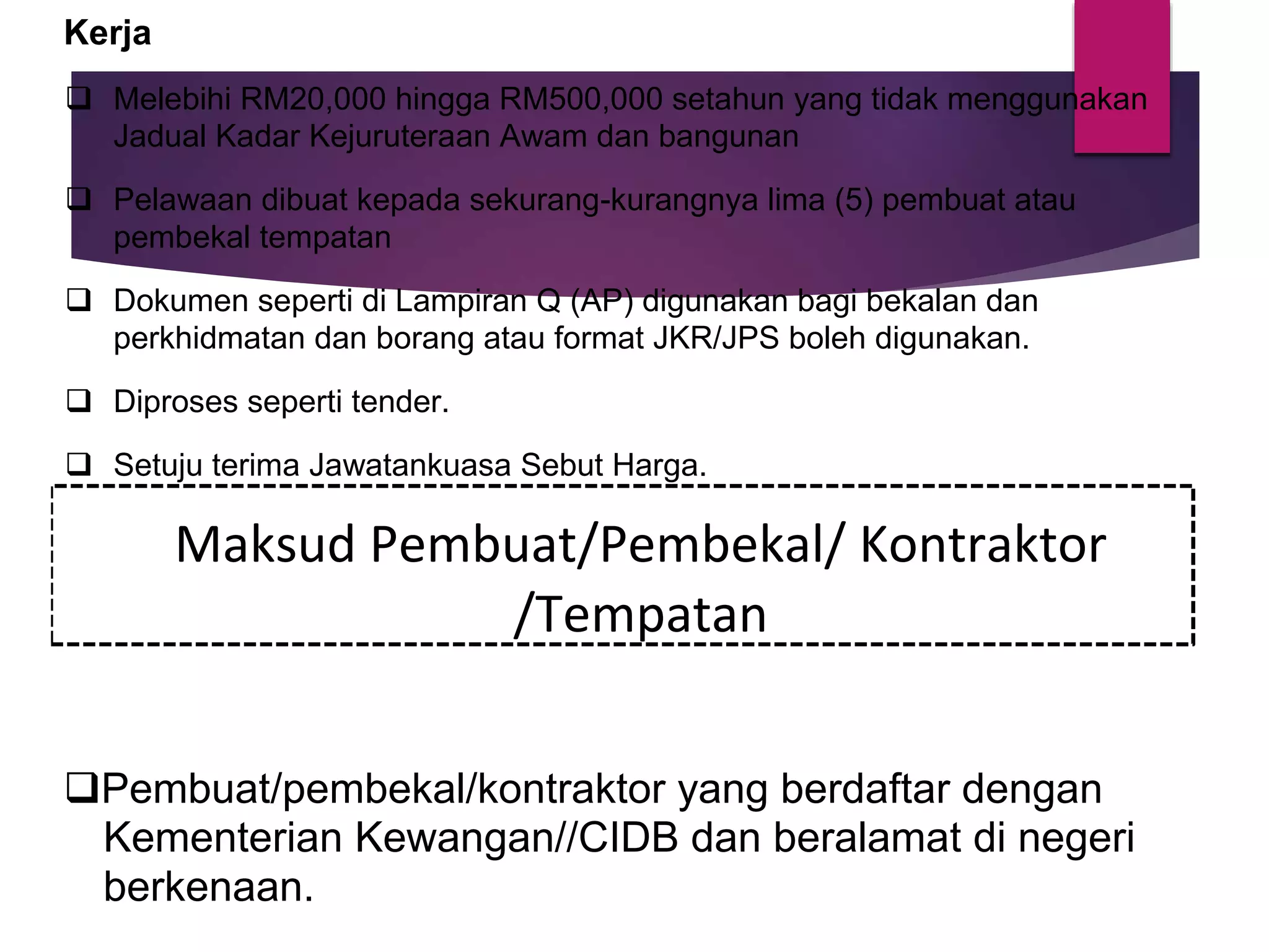 JENIS PEROLEHAN DAN TATACARA.ppt