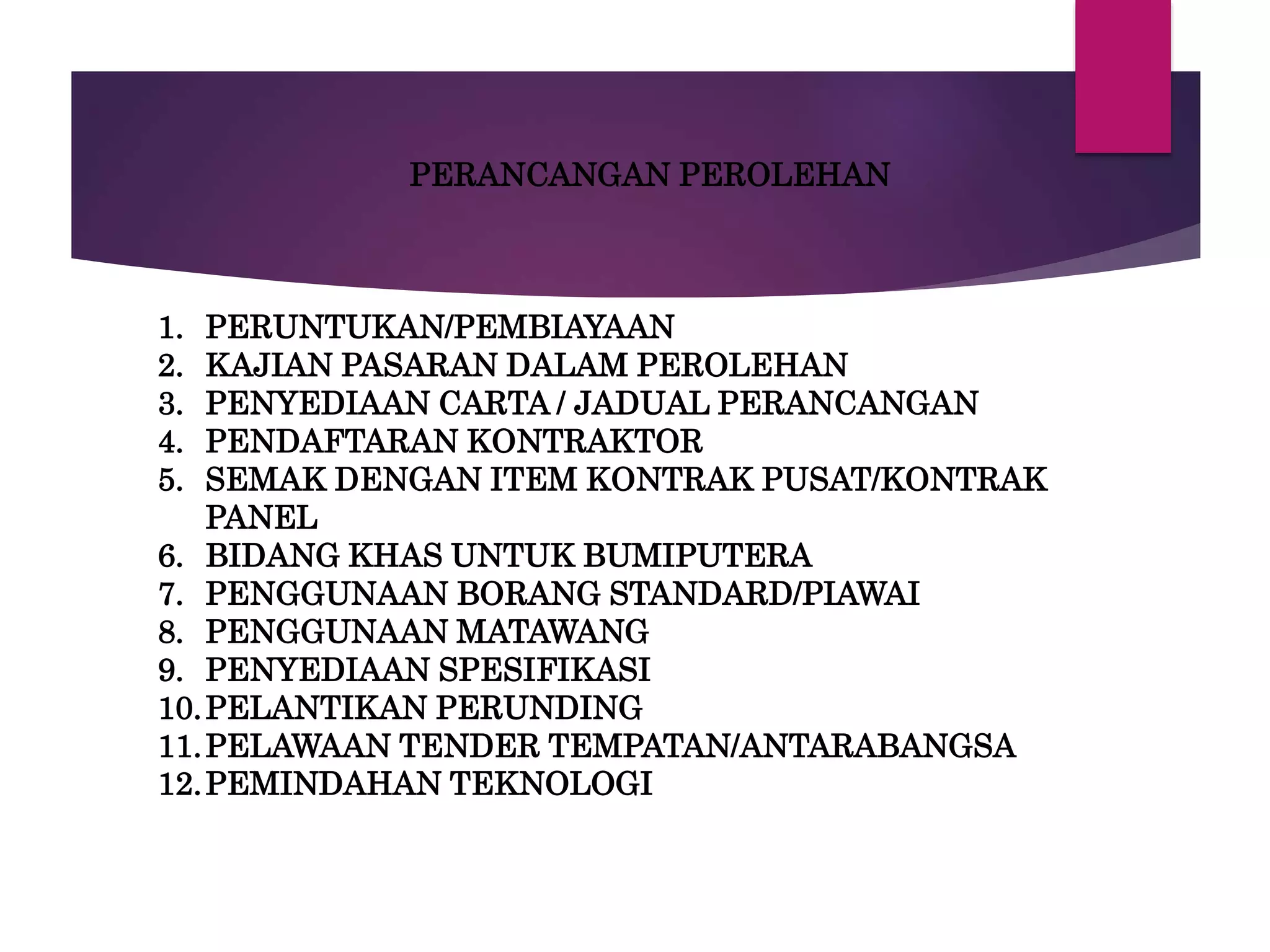 JENIS PEROLEHAN DAN TATACARA.ppt