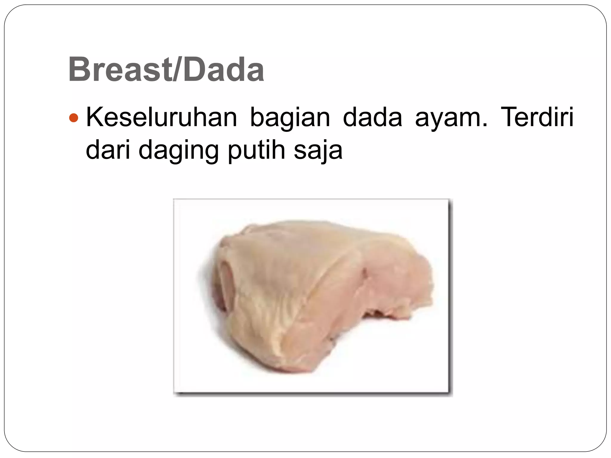 Jenis potongan ayam | PPTX