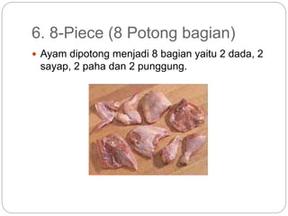 Jenis potongan ayam | PPTX