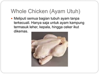 Jenis potongan ayam | PPTX