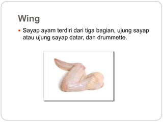 Jenis potongan ayam | PPTX