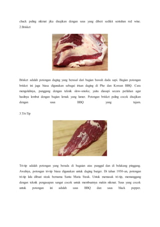 Jenis potongan daging | DOCX