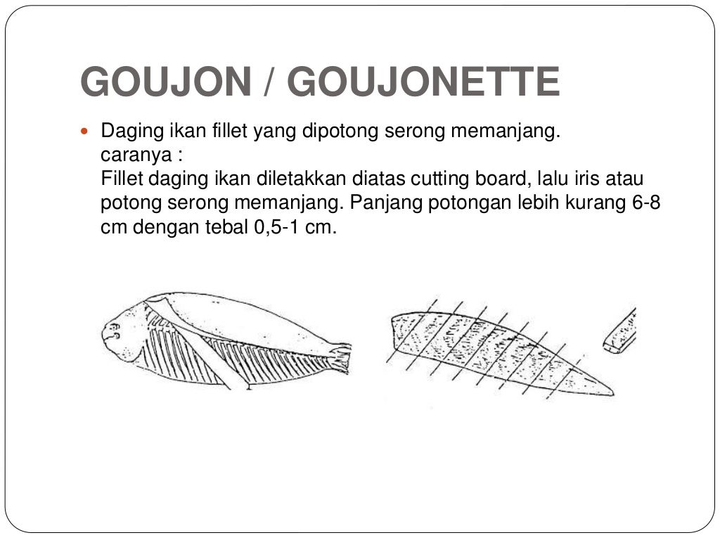 Jenis potongan ikan