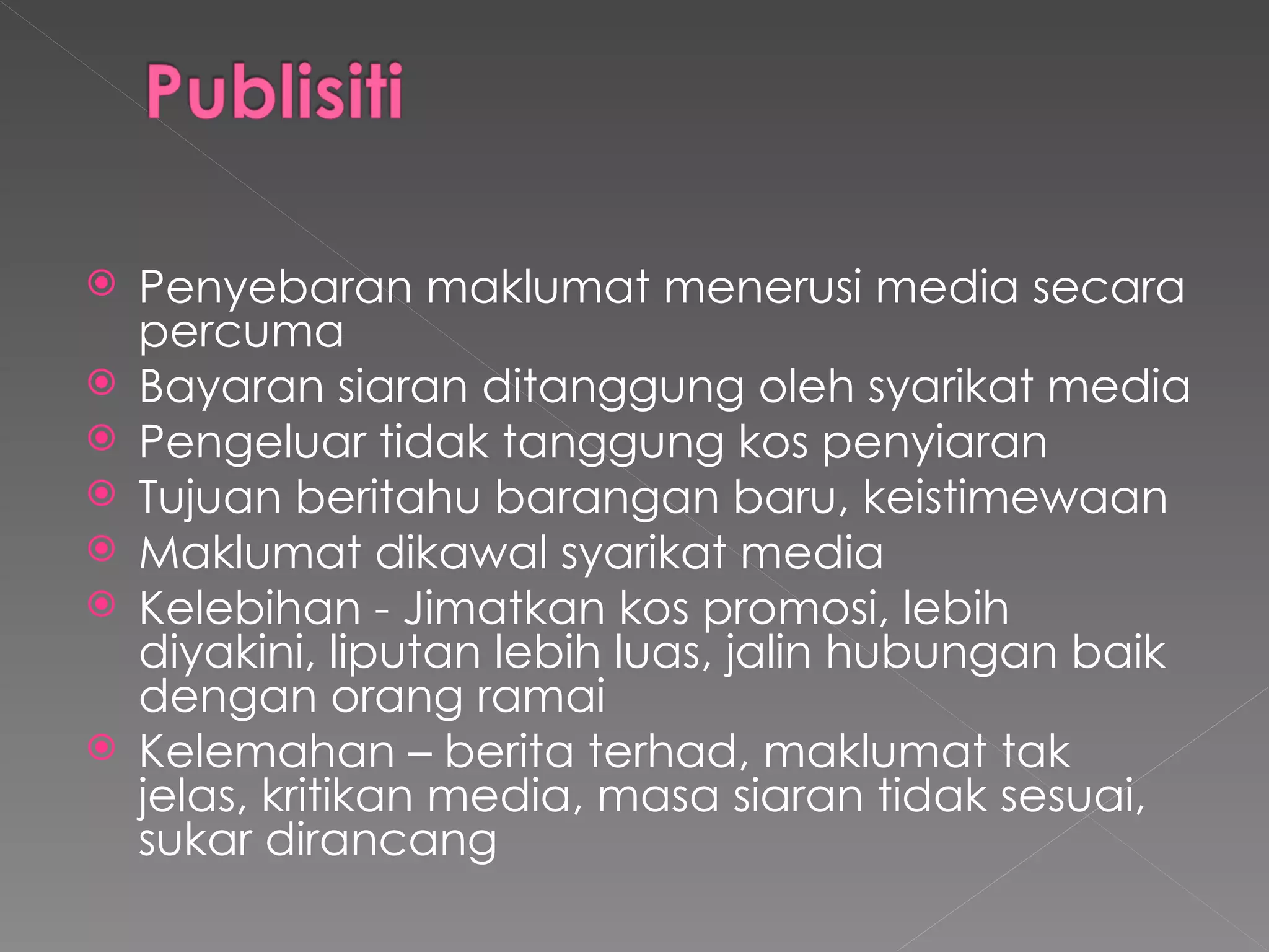 BAB 6: PROMOSI (Jenis promosi) | PPT