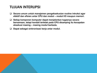 Jenis & proses interupsi | PPT