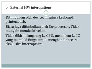 Jenis & Proses Interupsi | PPT