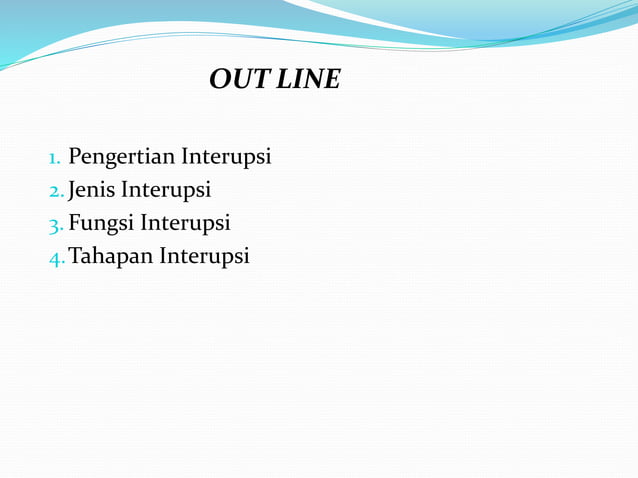 Jenis & proses interupsi | PPTX