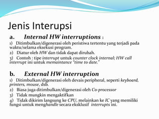 Jenis & proses interupsi | PPTX