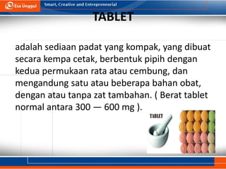 Jenis Sediaan Obat pada pasien yang sakit | PDF