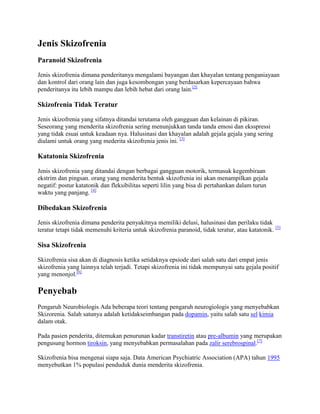 Jenis skizofrenia | DOCX
