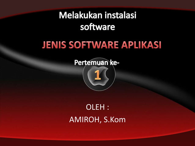 Jenis sotware aplikasi | PPTX