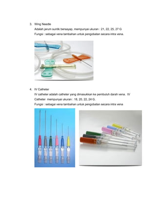 Jenis spuit dan ukurannya | PDF