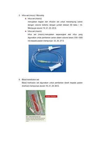 Jenis spuit dan ukurannya | PDF
