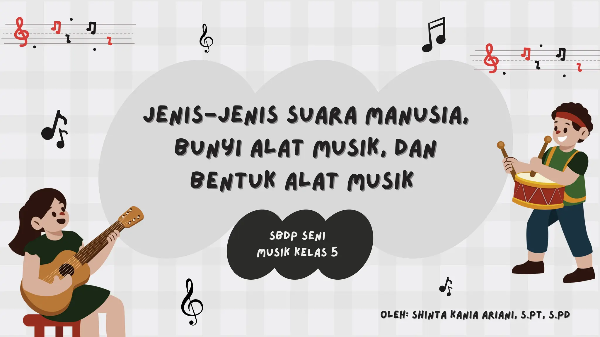 Jenis Suara Manusia, Bunyi dan Bentuk Alat Musik, SBDP SENI MUSIK KELAS ...