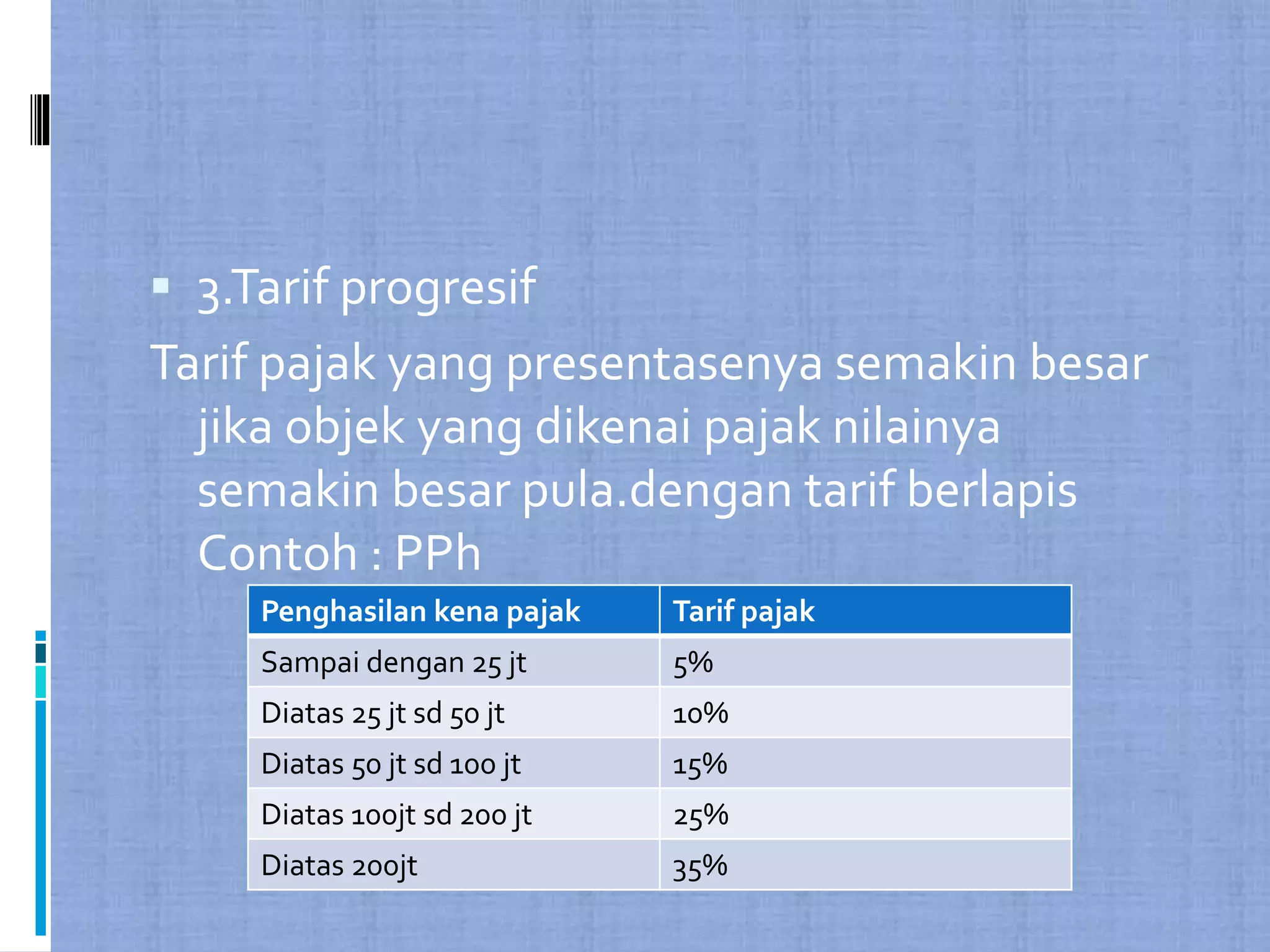 Jenis tarif pajak | PPTX