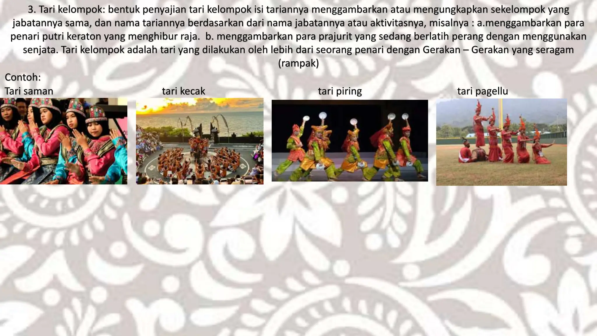 JENIS TARI KREASI yang ada di seluruh indonesia | PPTX
