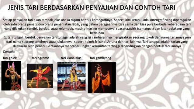 JENIS TARI KREASI yang ada di seluruh indonesia | PPT