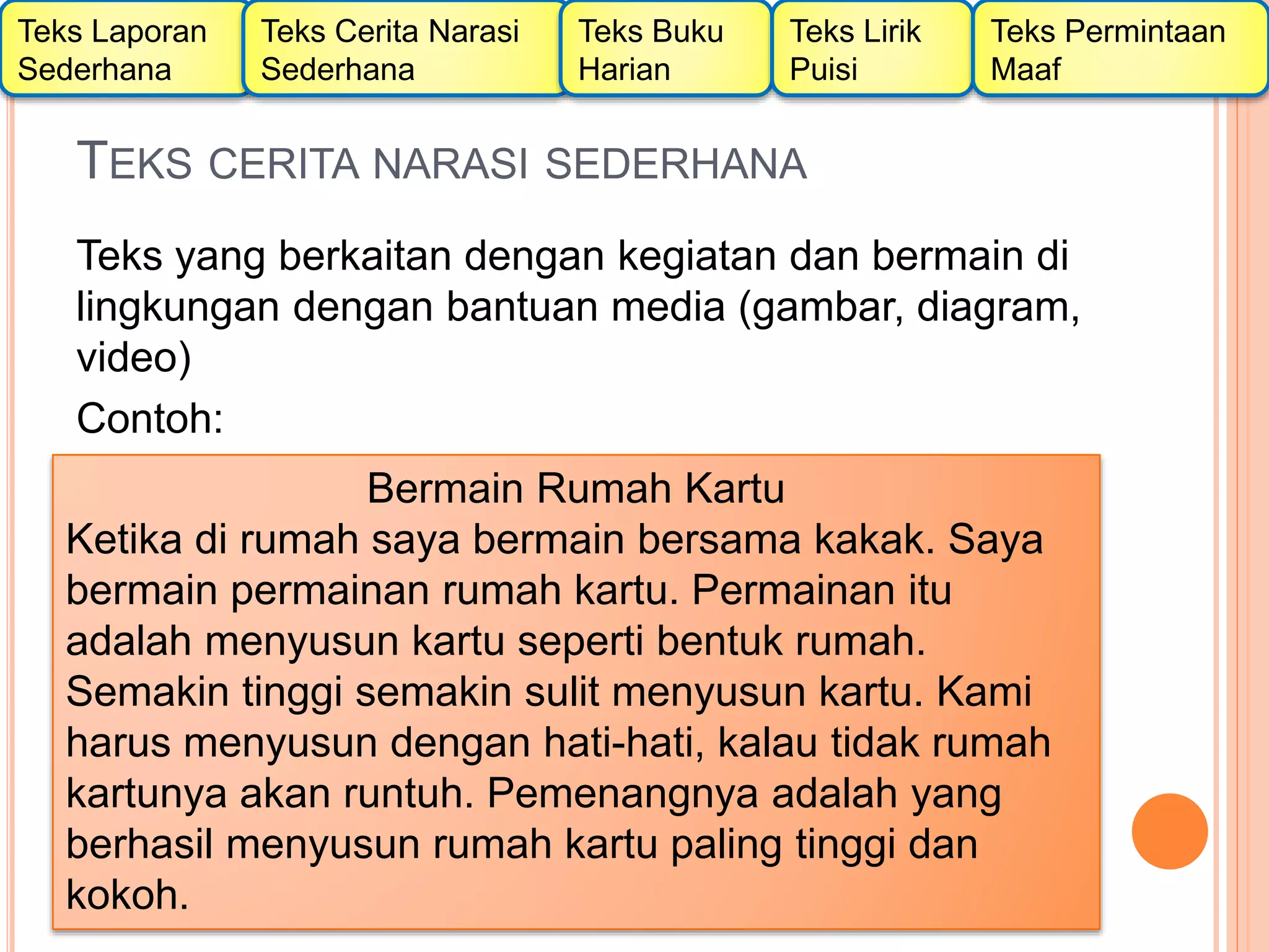 macam-macam teks menurut kurikulum 2013 untuk kls 2 SD | PPTX