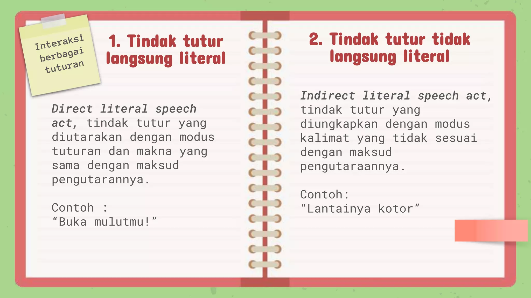 Jenis Tindak Tutur | PPTX