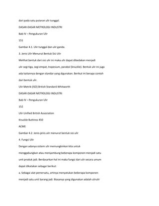 Jenis ulir | DOCX
