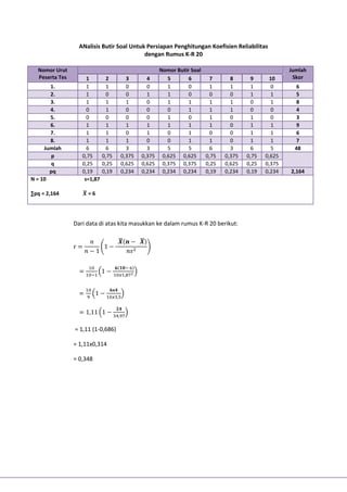 Jenis validitas | DOCX