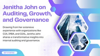 Jenitha John on Auditing, Growth, and Governance | PDF