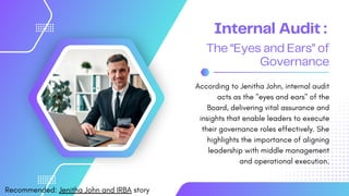 Jenitha John on Auditing, Growth, and Governance | PDF