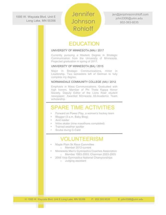 Jen Johnson Rohloff Resume Sept. 2015 | PDF