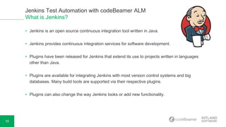 Jenkins Test Automation with codeBeamer ALM | PDF