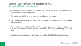 Jenkins Test Automation with codeBeamer ALM | PDF
