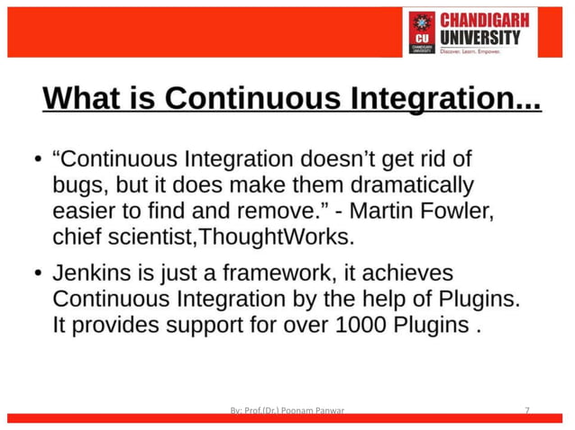 An Introduction to Jenkins in Devops Process | PPTX