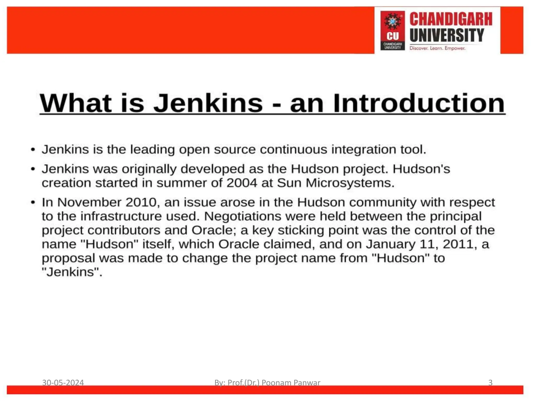 Jenkins introduction and creating a pipeline in Jenkins | PPT