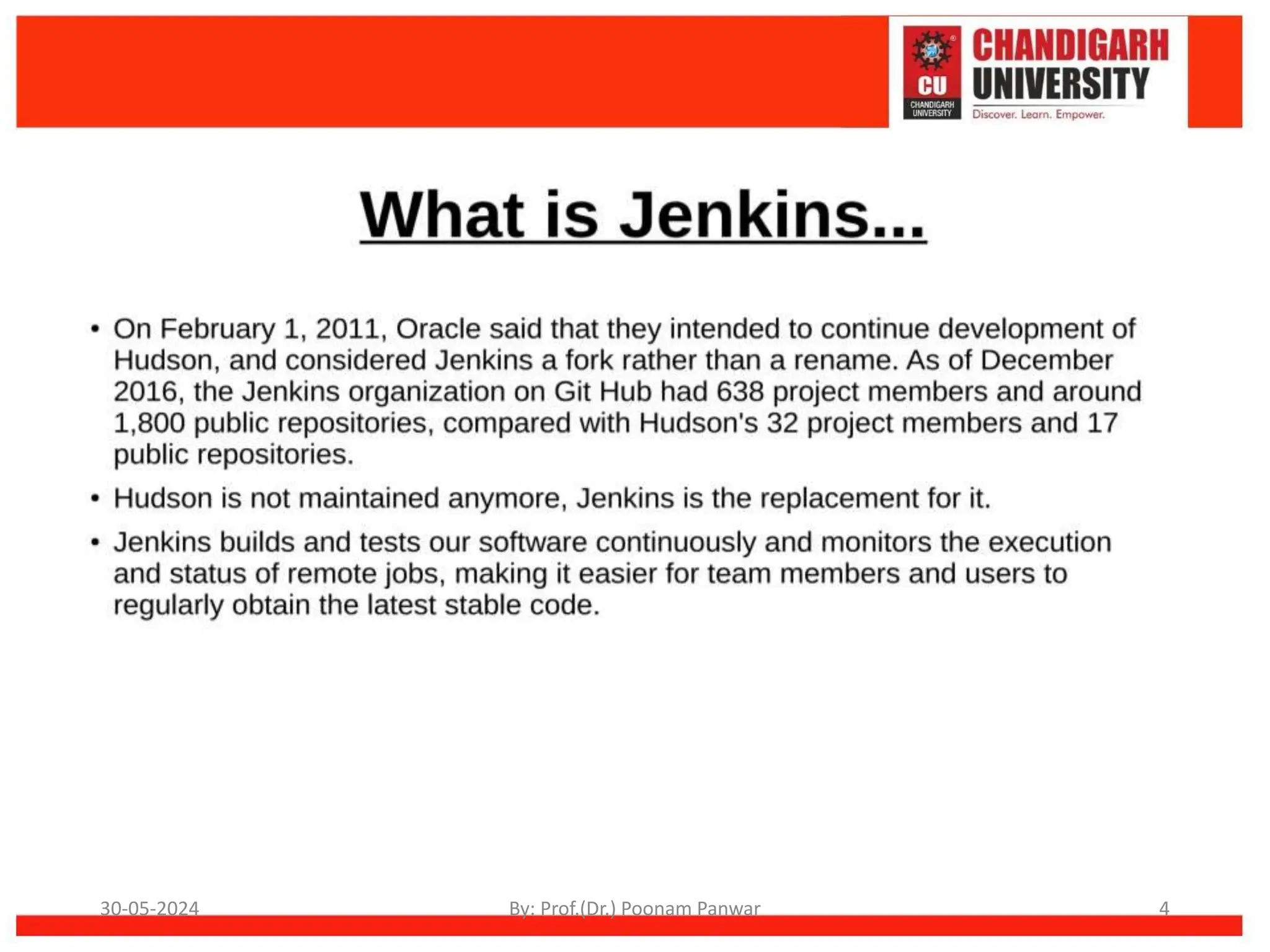 Jenkins introduction and creating a pipeline in Jenkins | PPT
