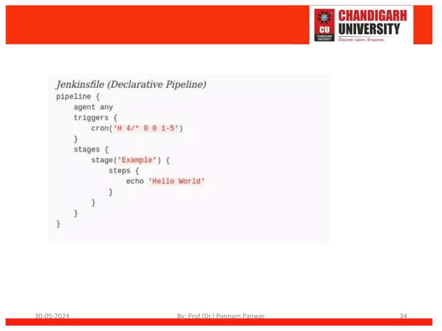 Jenkins introduction and creating a pipeline in Jenkins | PPT