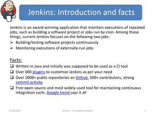 Jenkins - From Continuous Integration to Continuous Delivery | PPTX