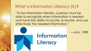 Evidence-Based Practice in Information Literacy Instruction | PPTX